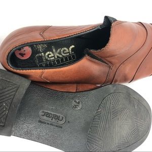 Rieker | Shoes | Rieker Antistress Brown Leather Loafers Sz 75 | Poshmark